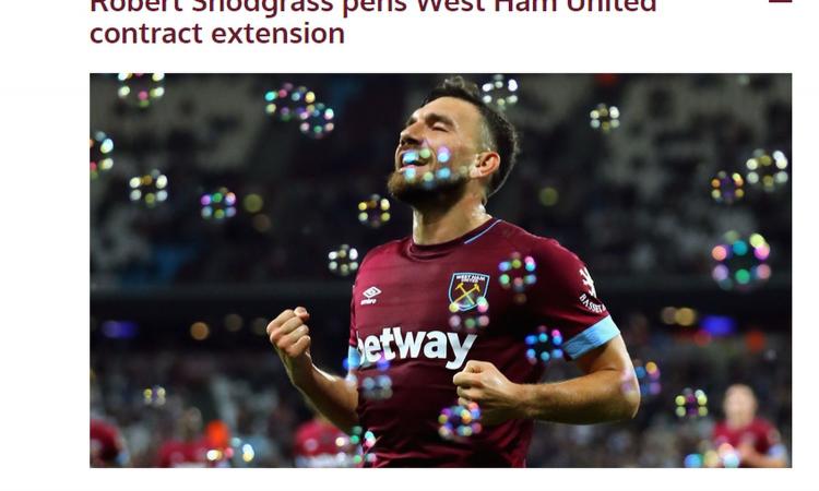 West Ham, UFFICIALE: rinnova Snodgrass|Mercato | Calciomercato.com West Ham, UFFICIALE: rinnova Snodgrass|Mercato | Calciomercato.com