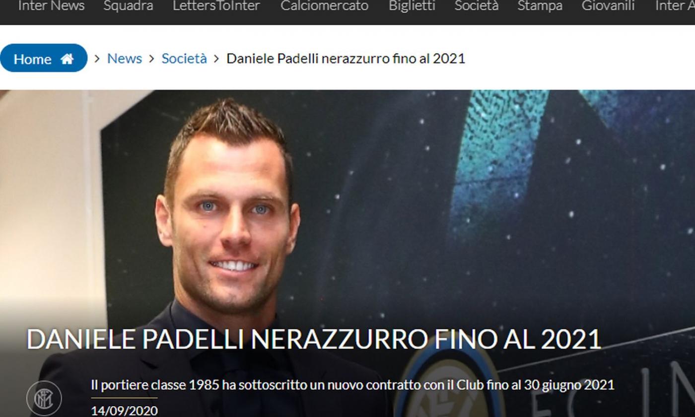 Inter, UFFICIALE il rinnovo di Padelli|Mercato | Calciomercato.com Inter, UFFICIALE il rinnovo di Padelli|Mercato | Calciomercato.com