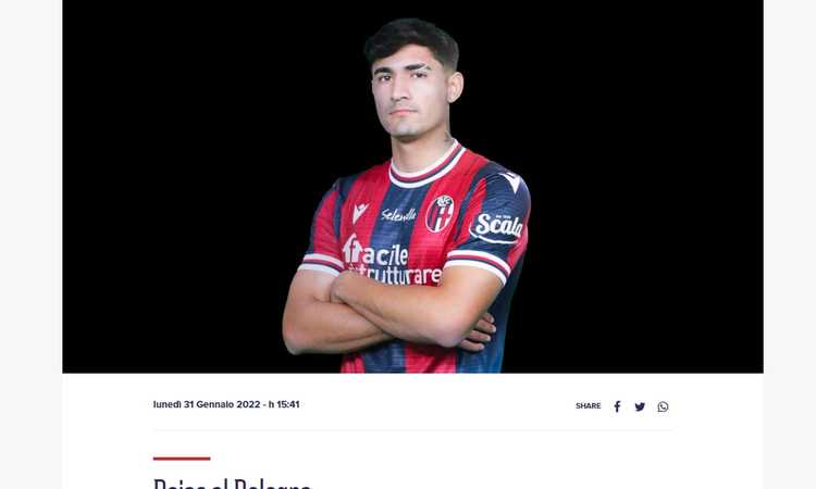 Bologna, UFFICIALE: ecco Rojas dal Crotone|Mercato | Calciomercato.com Bologna, UFFICIALE: ecco Rojas dal Crotone|Mercato | Calciomercato.com