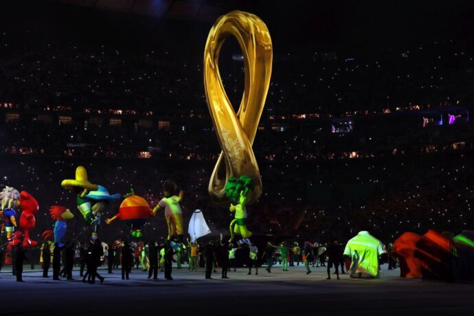 Mondiali Qatar 2022 al via, la cerimonia d'apertura: tra luci, bandiere ... Mondiali Qatar 2022 al via, la cerimonia d'apertura: tra luci, bandiere ...